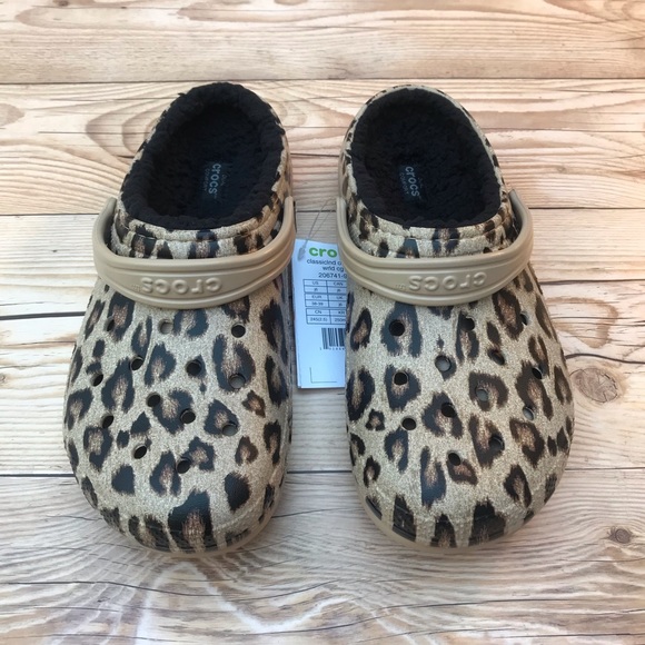 CROCS | Shoes | Crocs Classic Lined Clog Animal Leopard Print | Poshmark